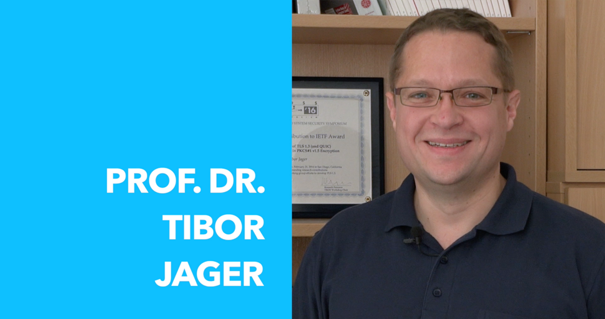 Video: 3 Questions for Prof. Dr.–Ing. Tibor Jager | Department of ...